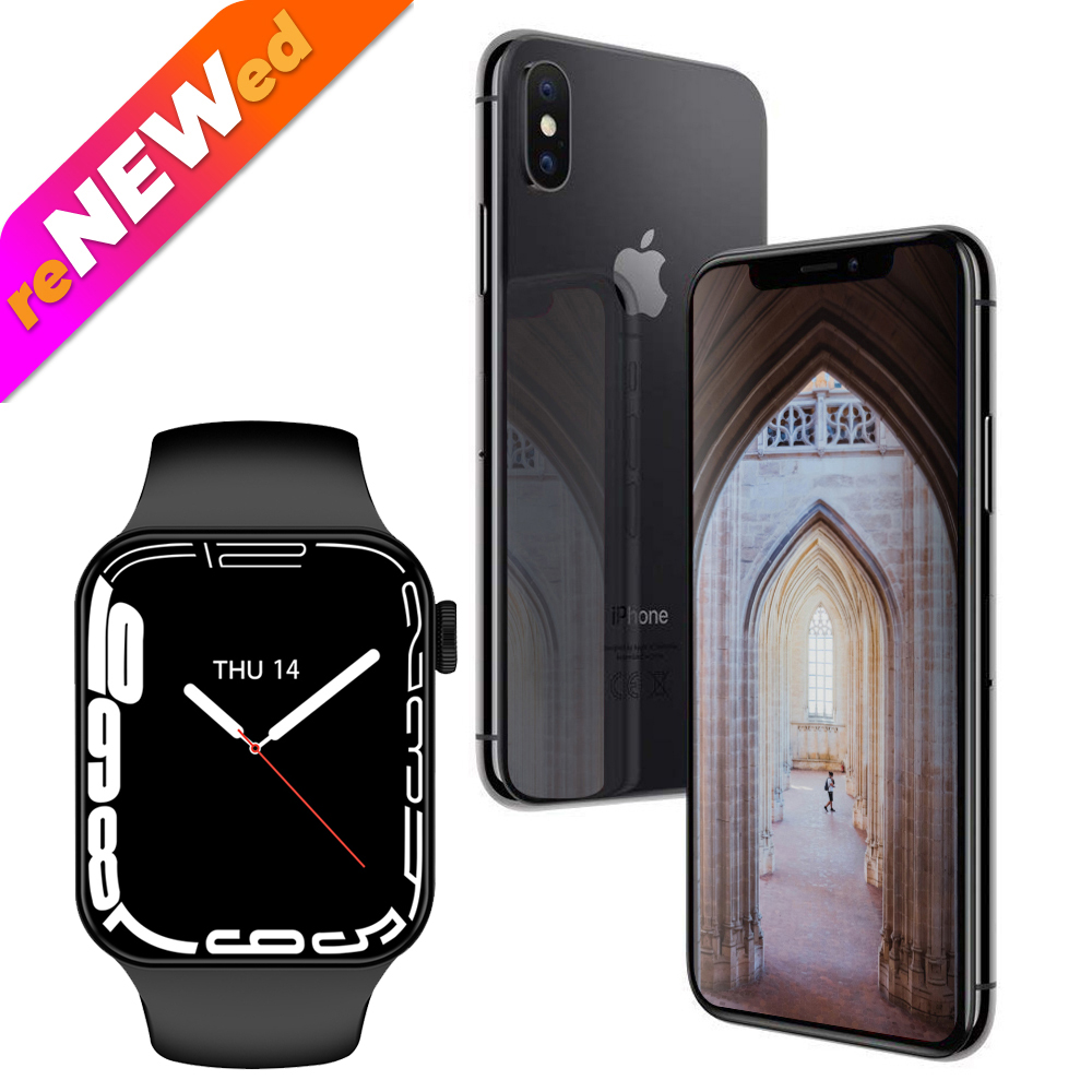Buy iPhone X 64GB + Smartwatch T100 Pro (Gift) - Blackbull Shop